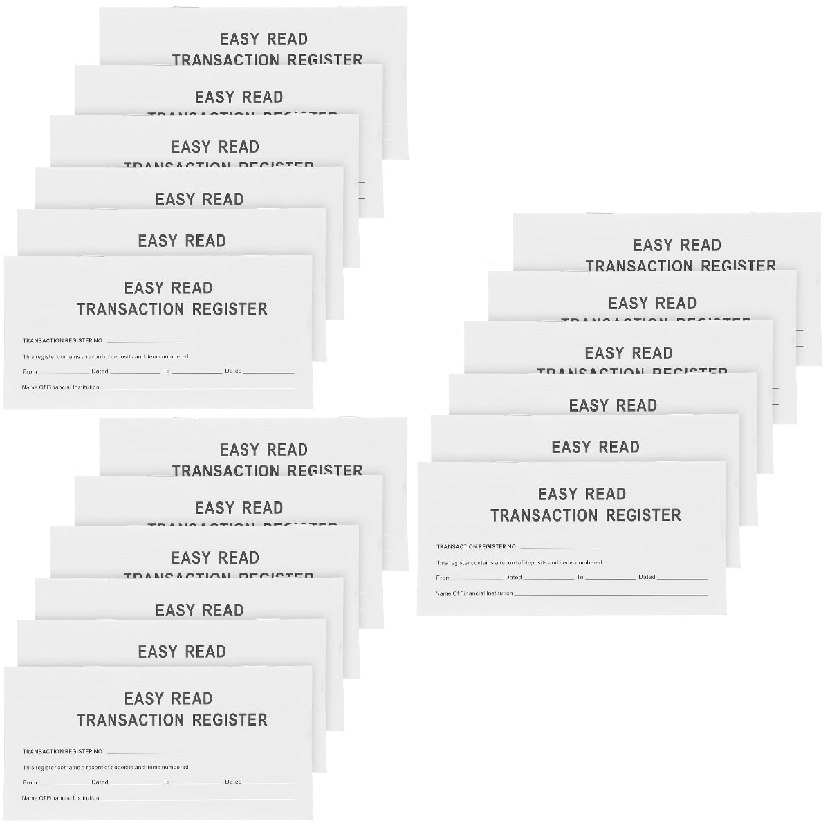 3pcs 6 Books of Financial Register Check Register Large Print Checkbook ...