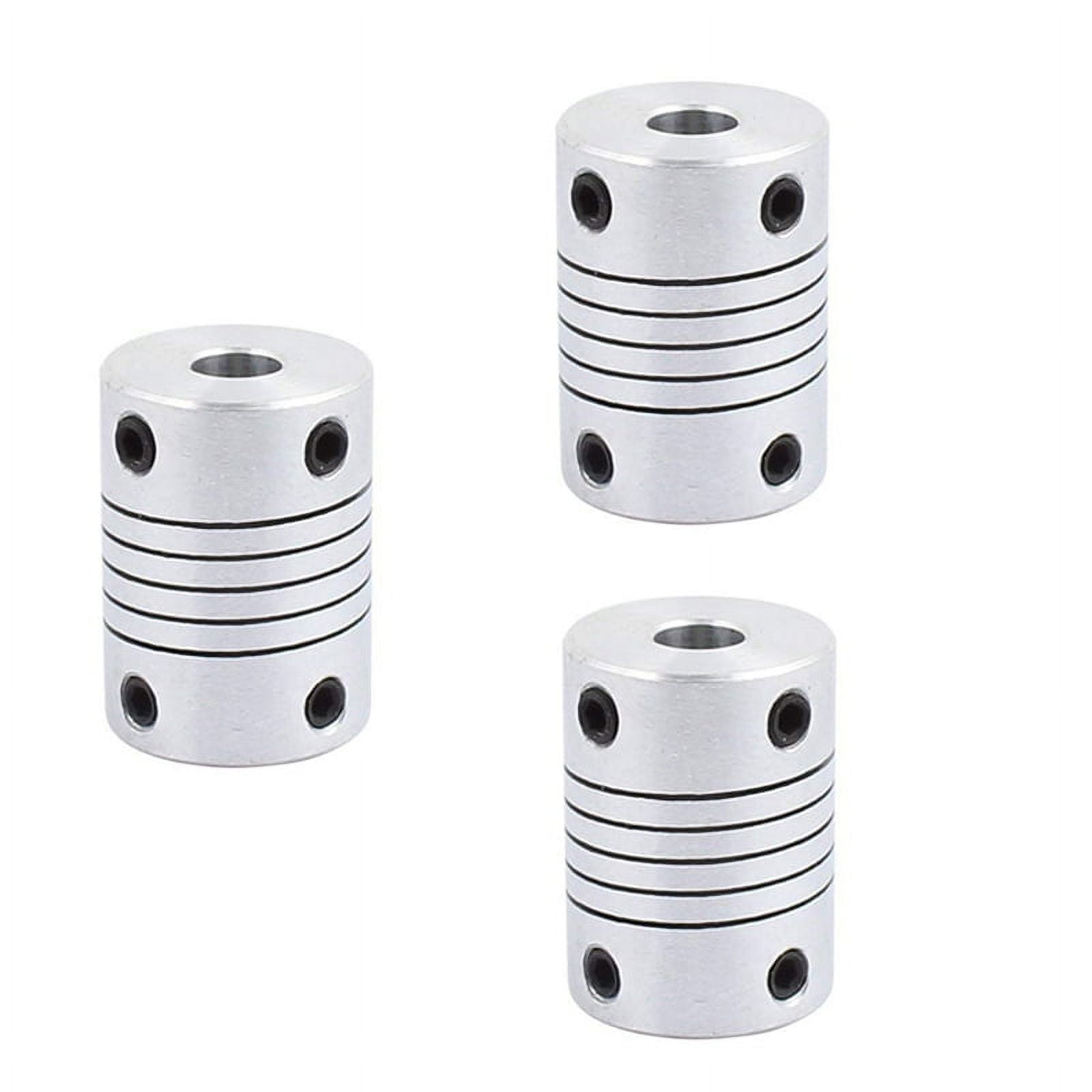 3pcs 6mm to 8mm Shaft Coupling 25mm Length 18mm Diameter Stepper Motor ...
