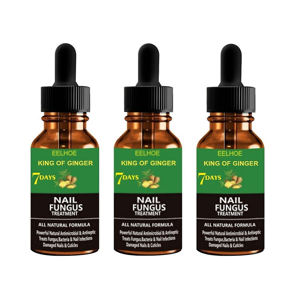 3pcs 7 Days Nails Care Repair Nail Fungal Anti-fungus Onychomycosis-removal Liquid Ginger Foot ...