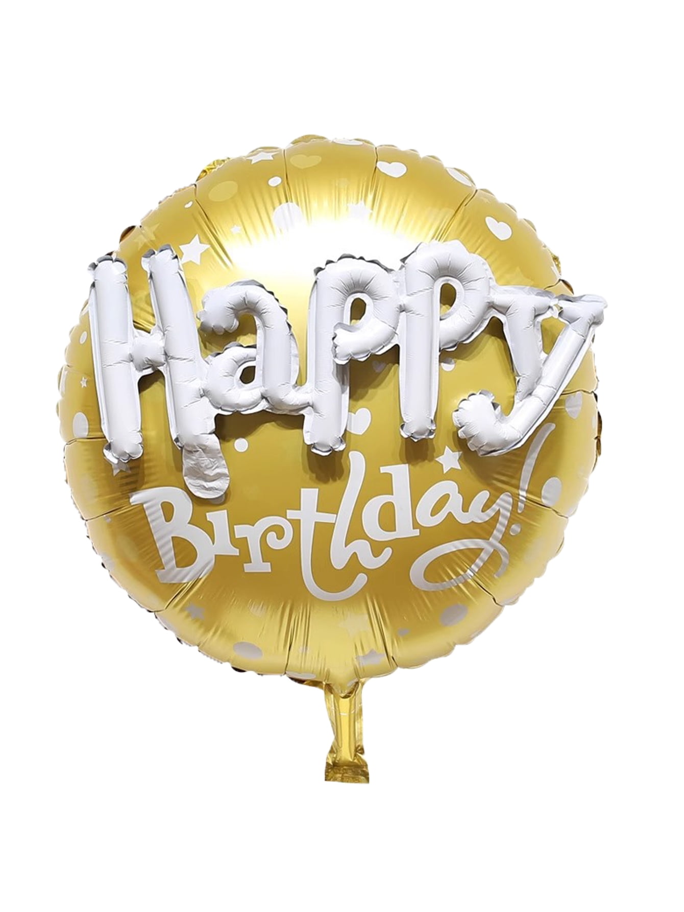3pcs/7pcs 22inch Combination Happy Birthday Round Foil Balloons ...