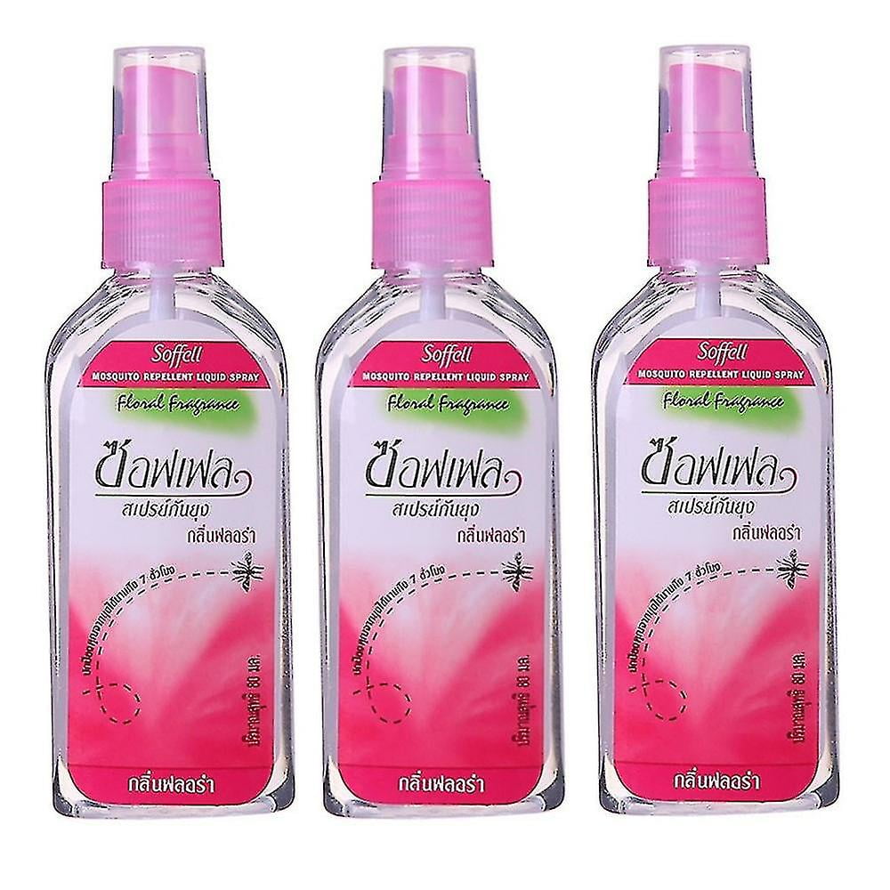 3pcs 80ml Mosquito Spray Thailand Plant Anti-mosquito Bite Swelling ...
