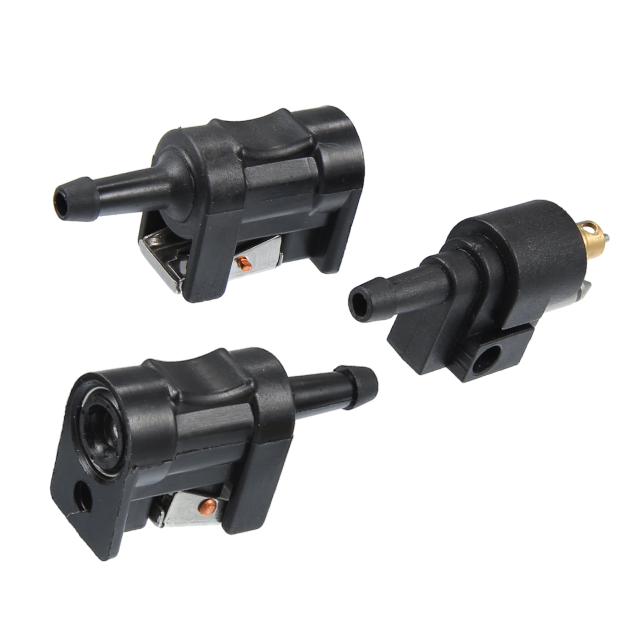 3pcs 8mm 5/16" Engine Fuel Line Connector Fittings Fuel Line Connector ...