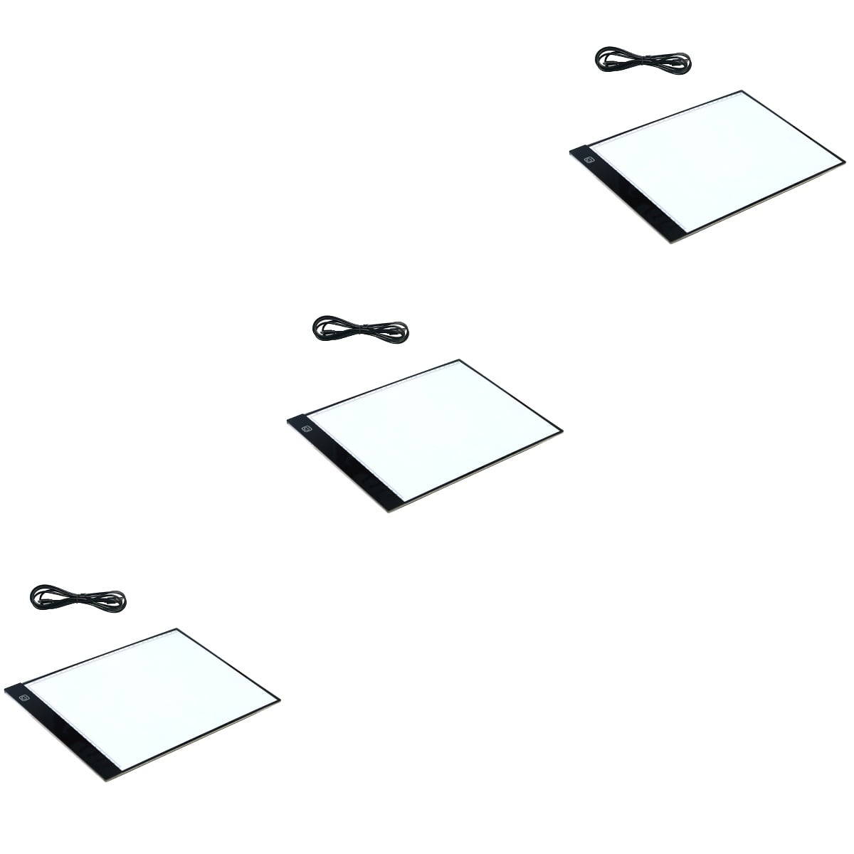 3pcs A4 Copy Board LED Light Writing Desk Third Gear Illuminating Board ...