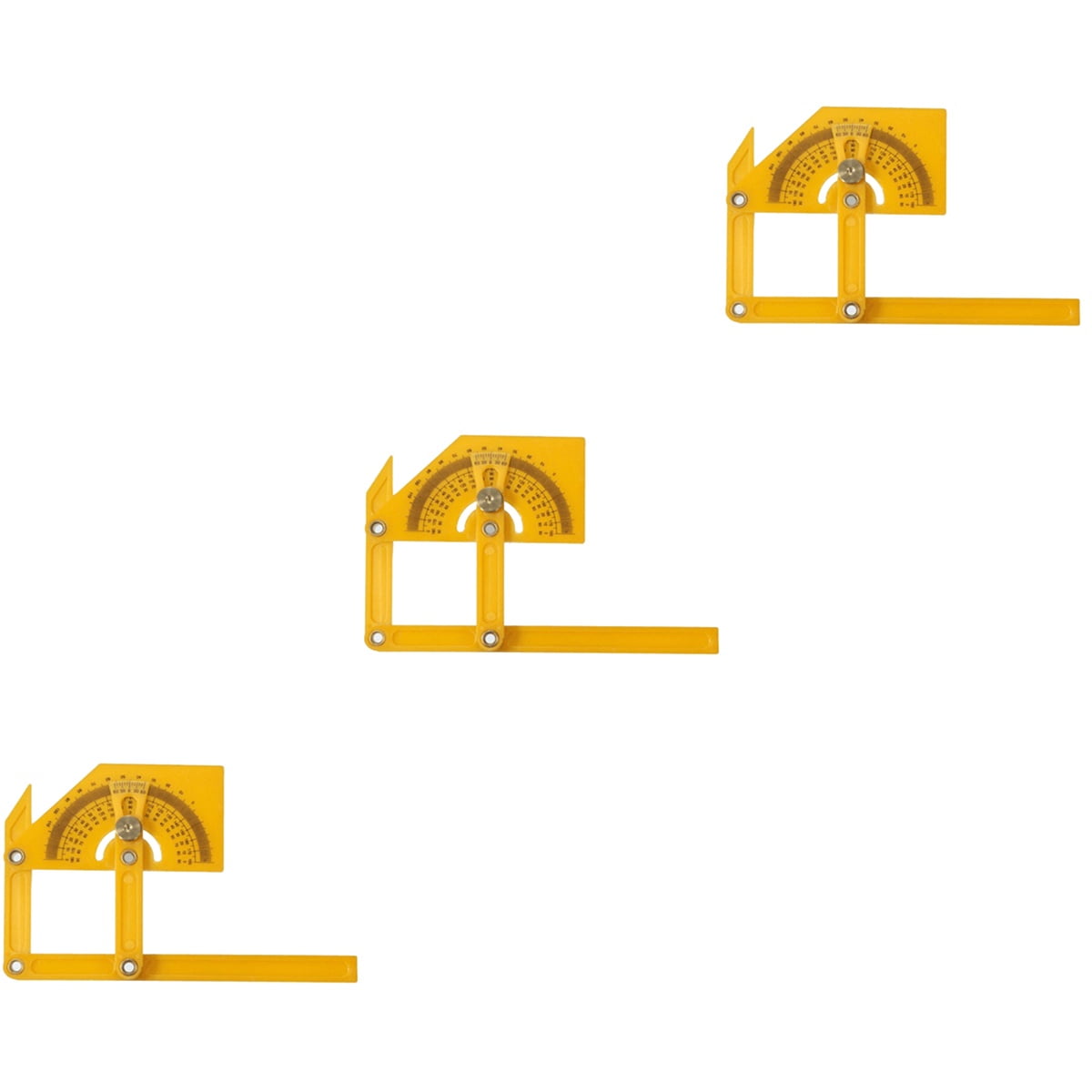 3pcs ABS Foldable Multi Angle Ruler Template Tool 4 Folding Flexible ...