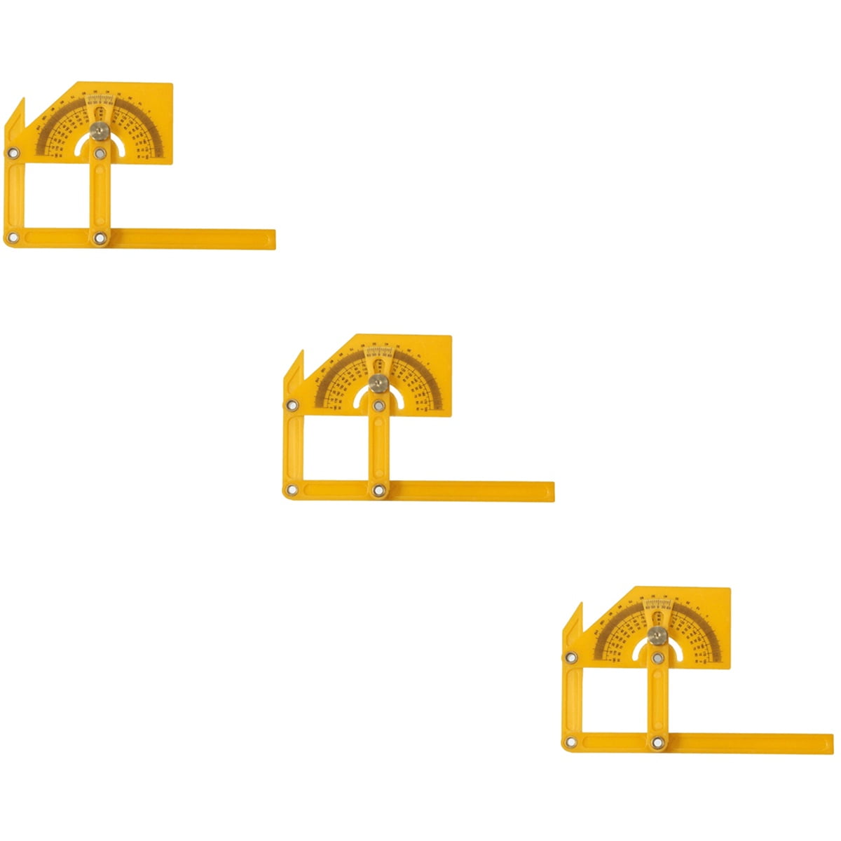 3pcs ABS Foldable Multi Angle Ruler Template Tool 4 Folding Flexible ...