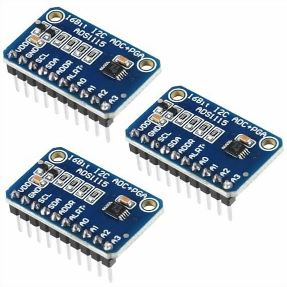 3pcs ADS1115 16 Bit 16 Byte 4 Channel I2C IIC Analog-to-Digital ADC PGA Converter with ...