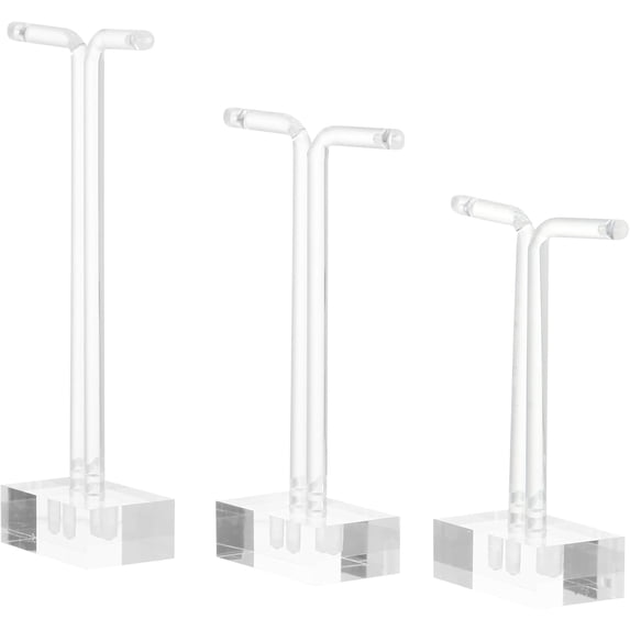 3pcs Acrylic Earring Holder Rack Jewelry Organizer Display Stand for ...