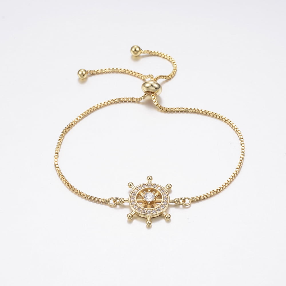 3pcs Adjustable Brass Micro Pave Cubic Zirconia Bolo Bracelets Slider ...