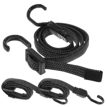 "MKLZ Adjustable Bungee Cords with Strong Rubber, Flat Ends Hooks, Set ...