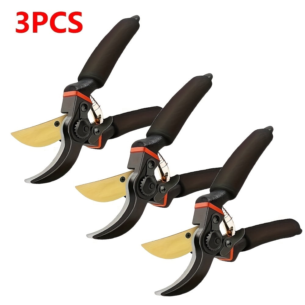 3pcs Of Advanced Bypass Pruning Shears, Heavy-duty Ultra-sharp Manual ...
