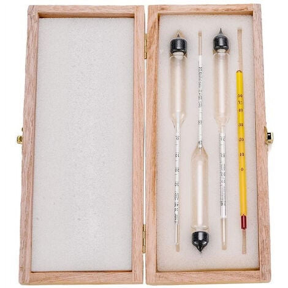 3pcs Alcohol Meter with Thermometer Alcohol Meter Alcohol Content 0-40 ...