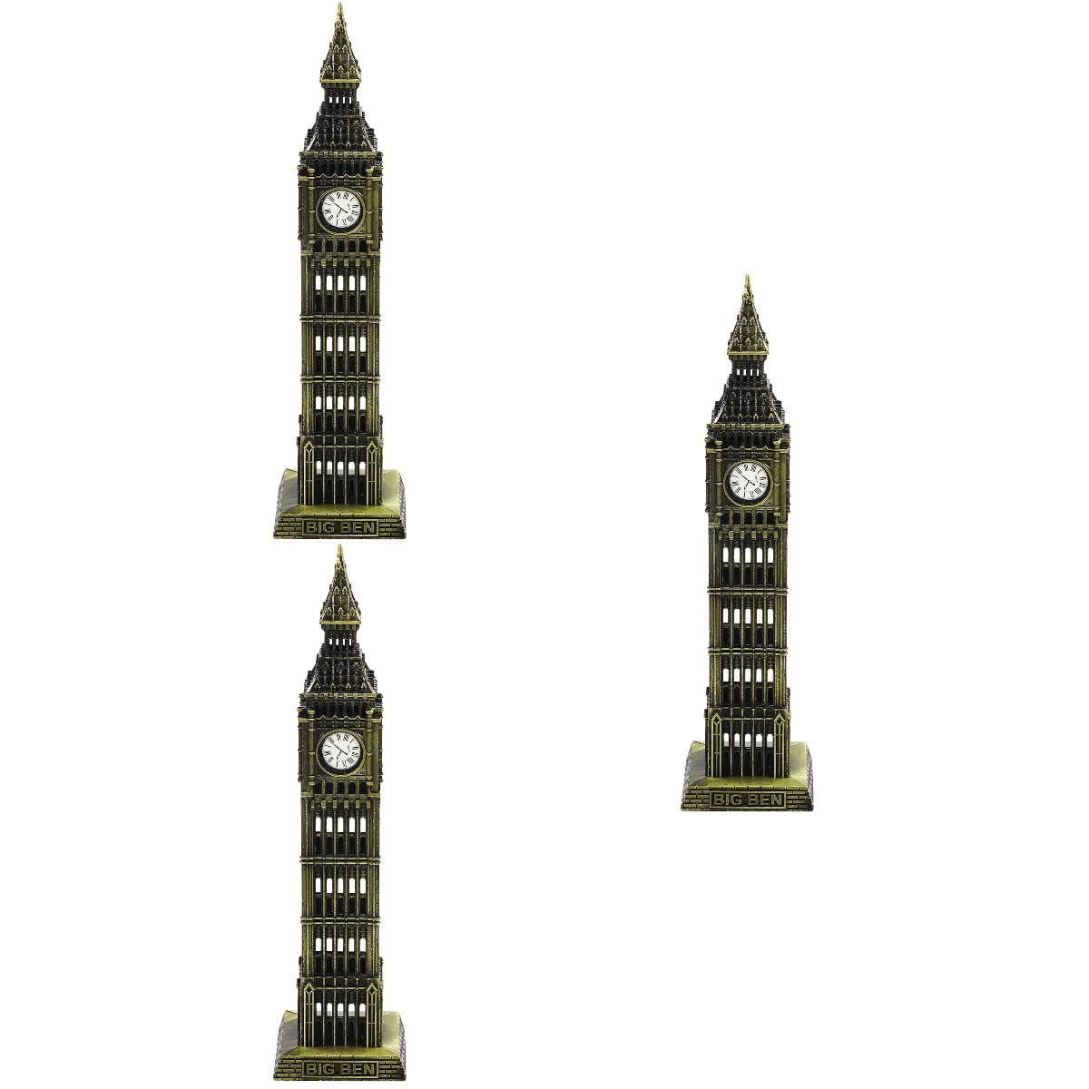 3pcs Alloy Big Ben Building Model Metal Building Model London Building ...