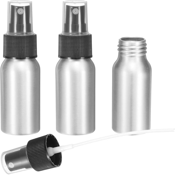 3pcs Aluminum Fine Mist Spray Bottles 30ml/1oz Metal Small Liquid ...