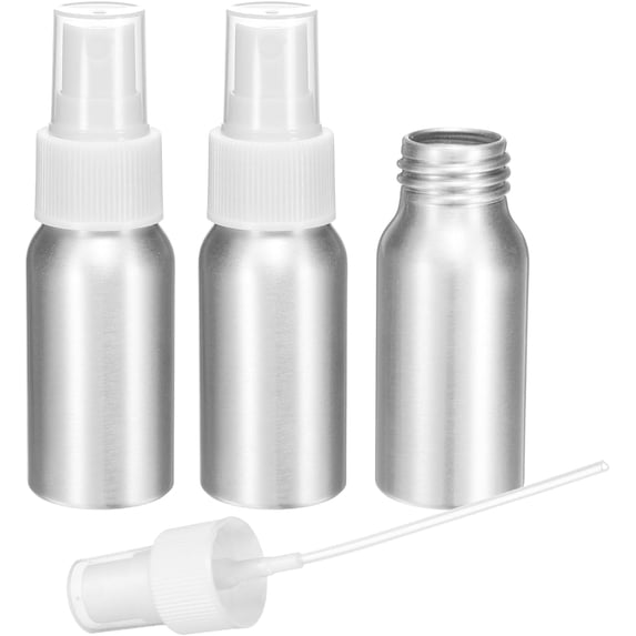3pcs Aluminum Fine Mist Spray Bottles 30ml/1oz Metal Small Liquid ...