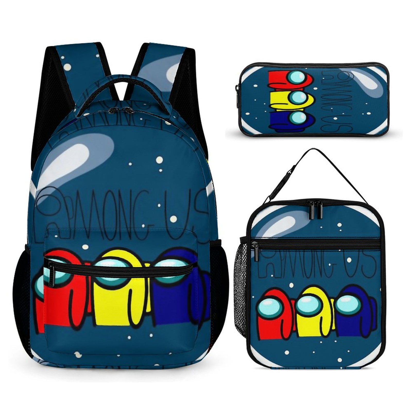 3pcs Am-ong Funny Us Backpack Set, Multi-functional Laptop Bag 17in ...