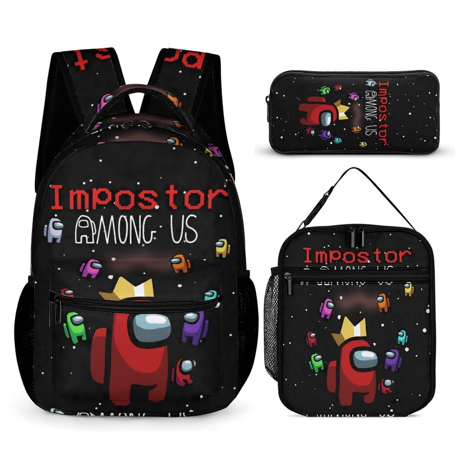 3pcs Am-ong Funny Us Backpack Set, Multi-functional Laptop Bag 17in ...