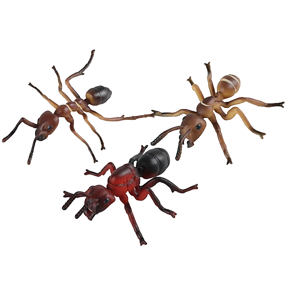 3pcs Ant Sculpture Ant Figurine Plastic Ant Desktop Ornament Garden Ant ...