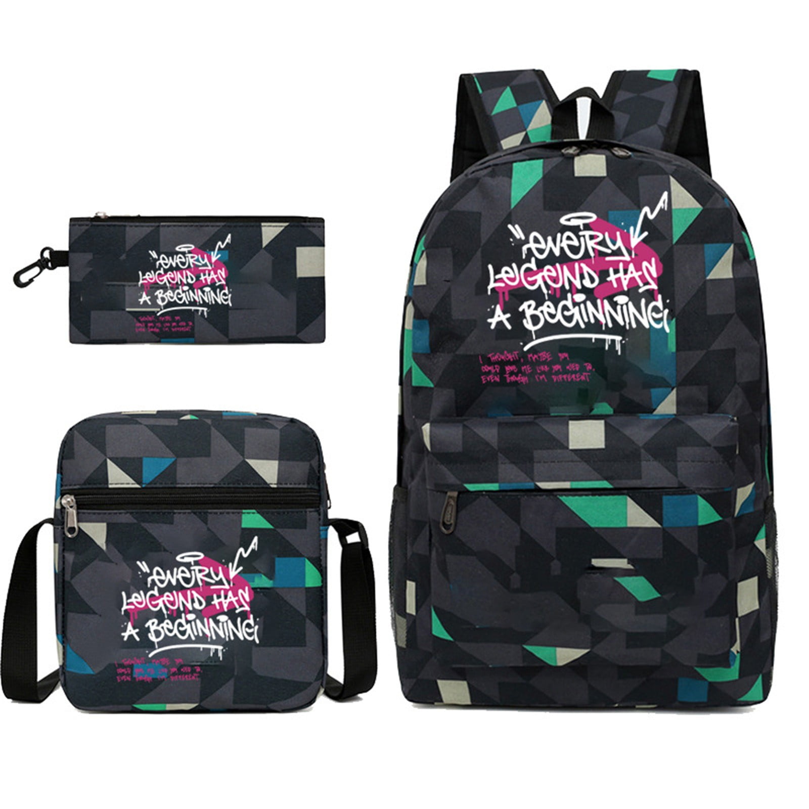 3pcs Arcane: League of Legends Backpack Set, Multi-functional Laptop ...