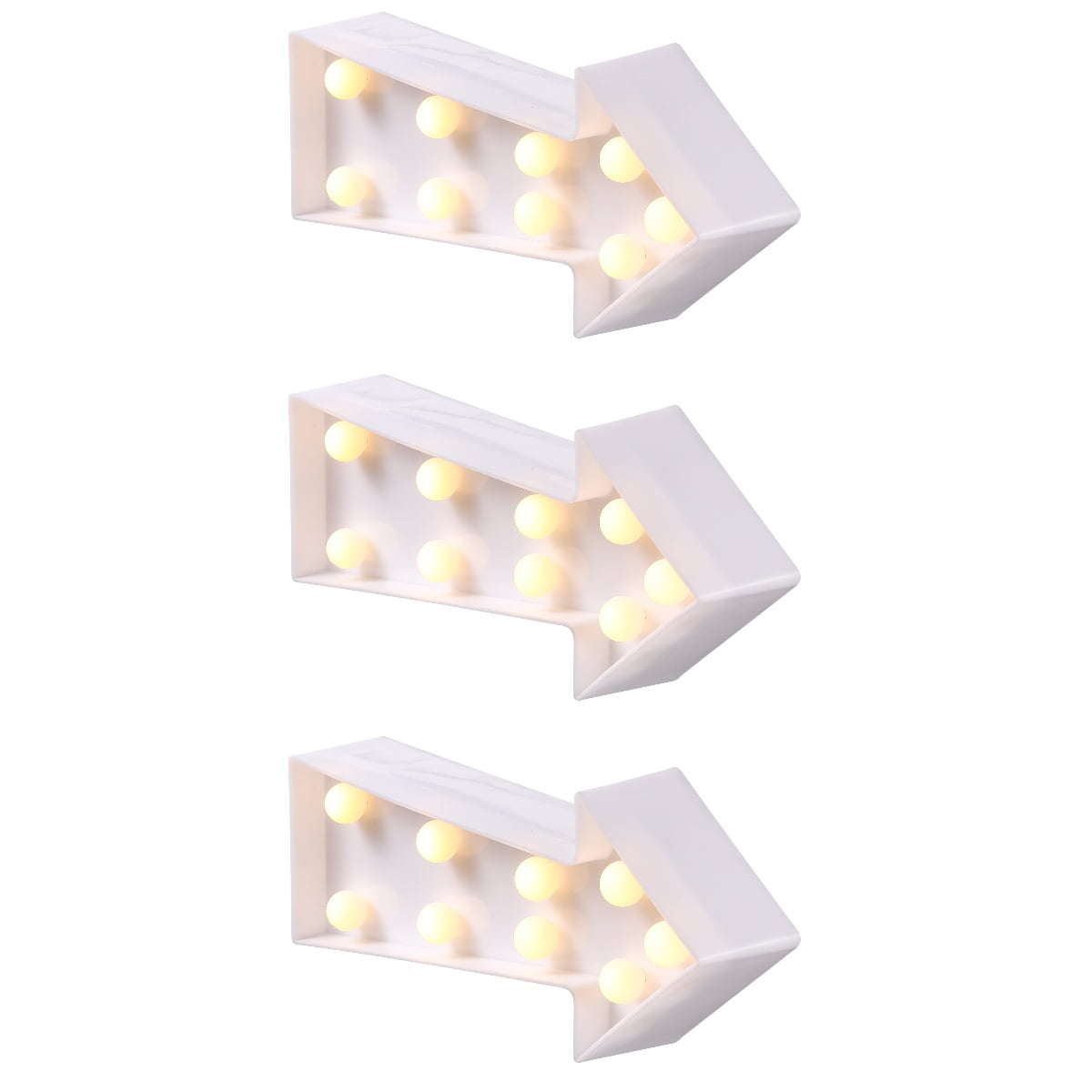 3pcs Arrow Shaped Night Light LED Arrow Sign Light Corridor Night Light ...