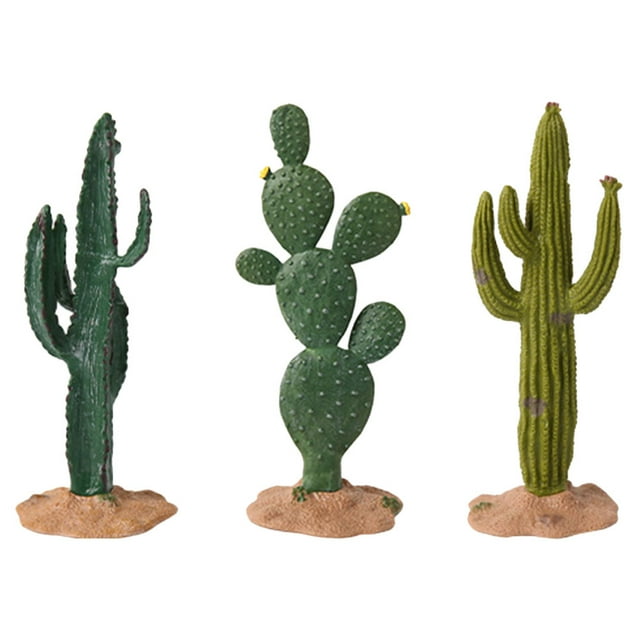 3pcs Artificial Cactus Decor Realistic Cactus Fake Cactus Plants ...