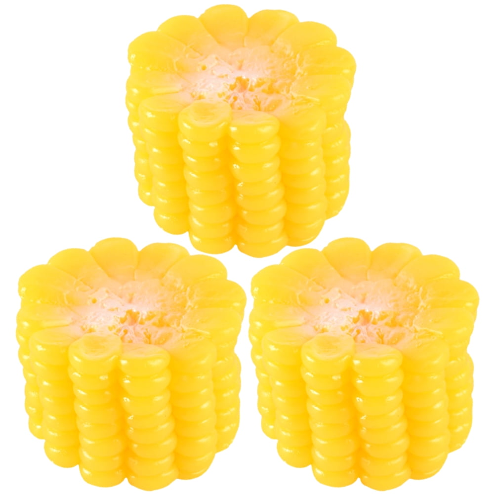 3pcs Artificial Corn Models Plastic Fake Corn Decorations Simulation ...