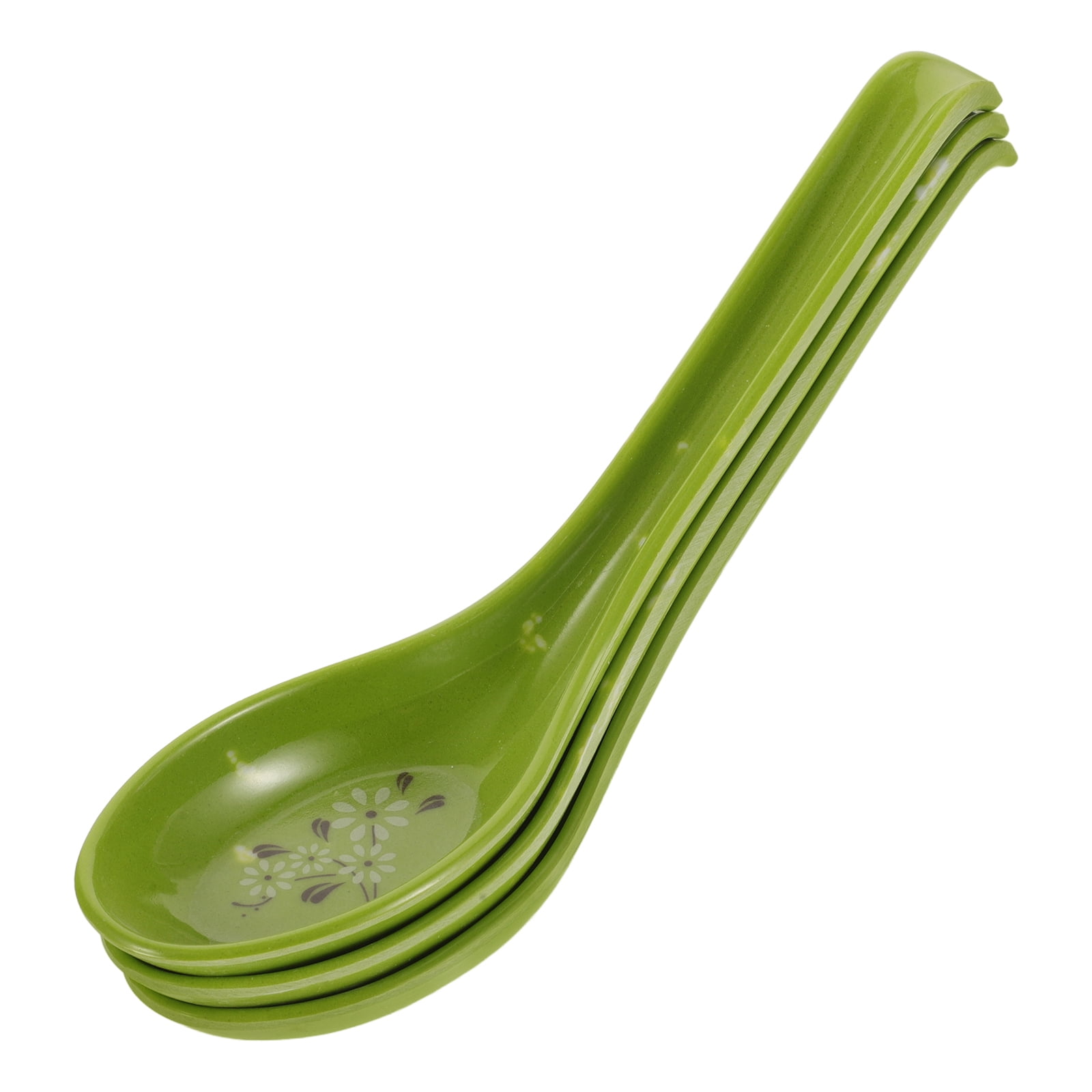 3pcs Asian Soup Spoons Chinese Wonton Soup Spoons Ceramic Ramen Spoons ...
