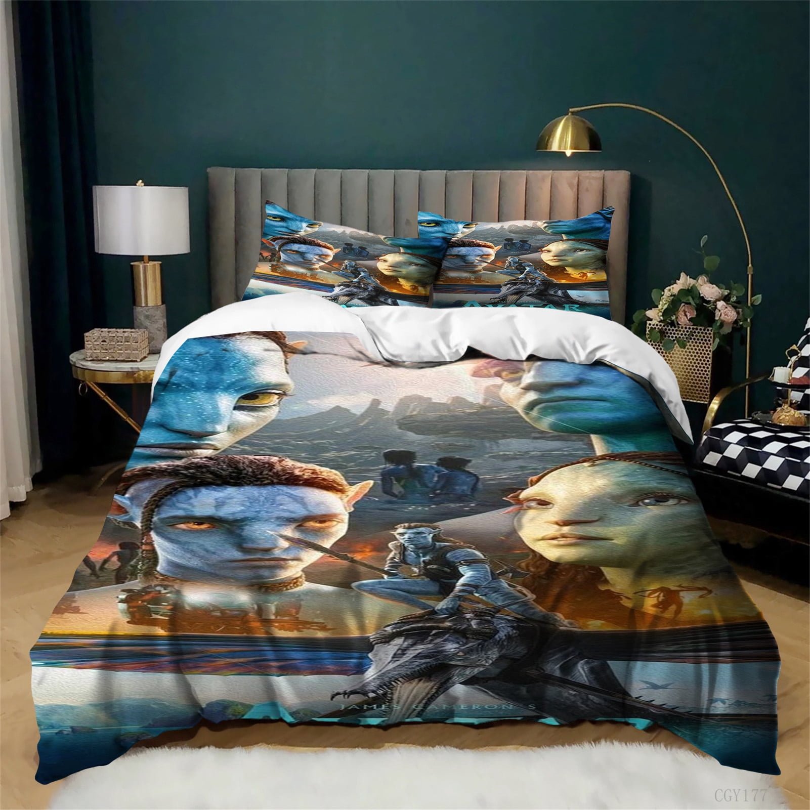 3pcs Ava_tar Bedding Set Ultra Soft Breathable Quilt Cover Lightweight ...