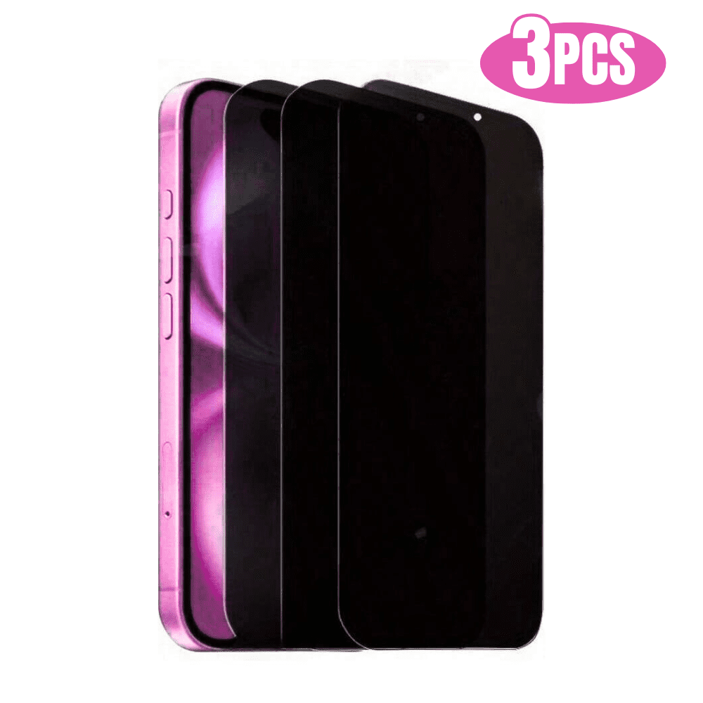 3pcs BLUUMTEK Anti-Spy Screen for iPhone 16 Plus/ 15 Plus Tempered ...