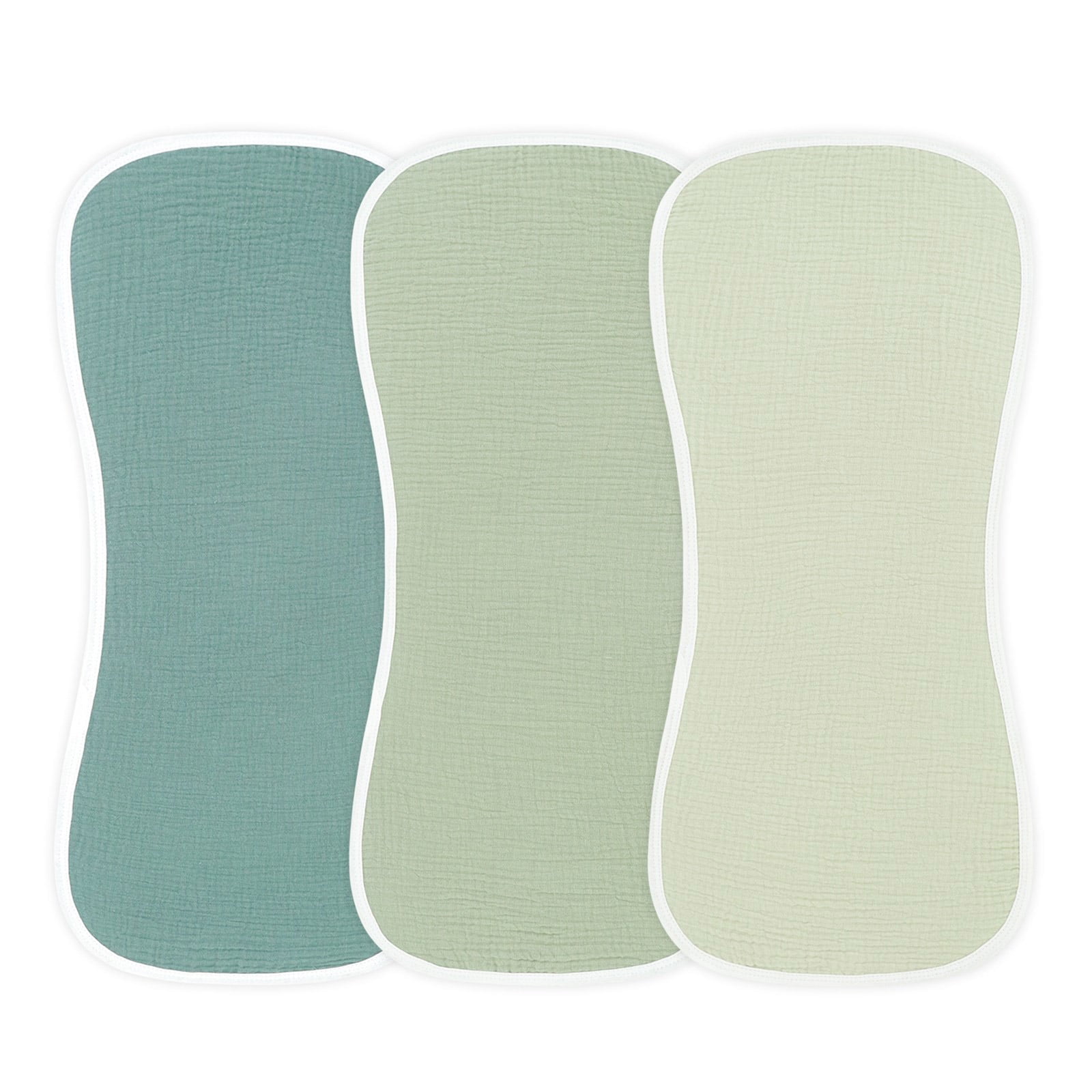 3pcs Baby Burp Cloth Soft Cotton Absorbent Nursing Towel Breathable ...