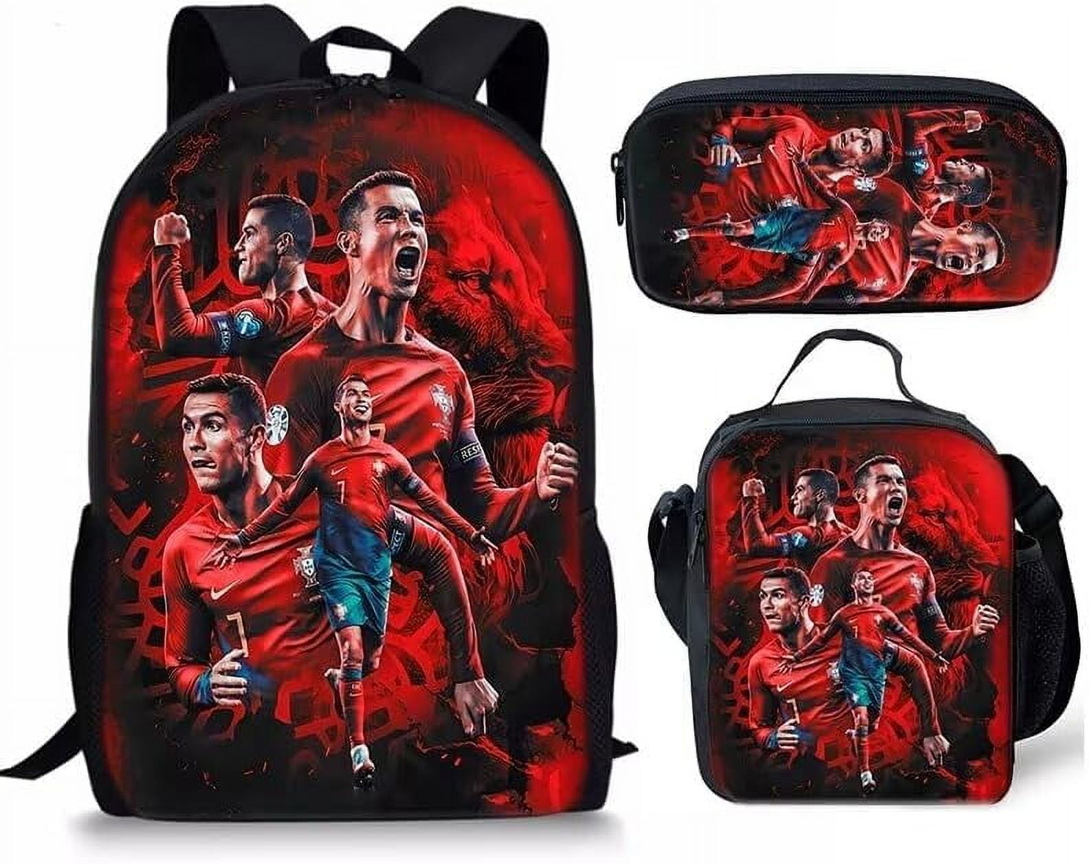 3pcs Backpack Set Sport Backpack With Lunch Box, Pencil Case, Large ...