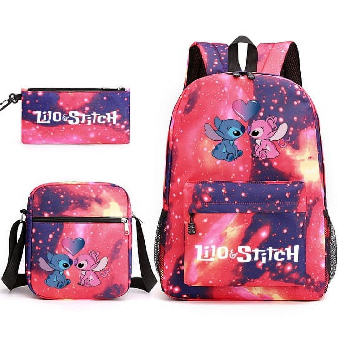 3pcs Backpack Stitch Backpack Laptop Bag Outdoor Sports Pockets For ...