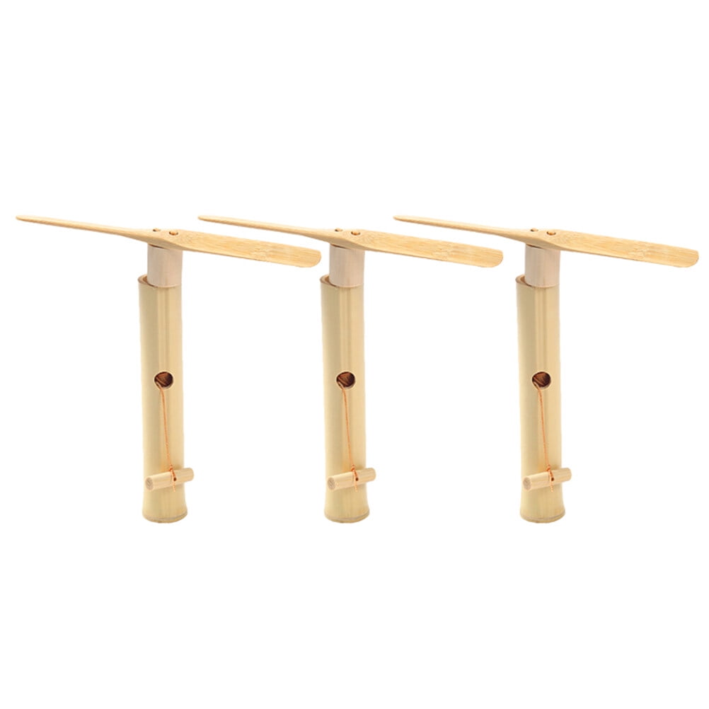 3pcs Bamboo Dragonfly Pull String Balance Toy Physics Science Toy ...