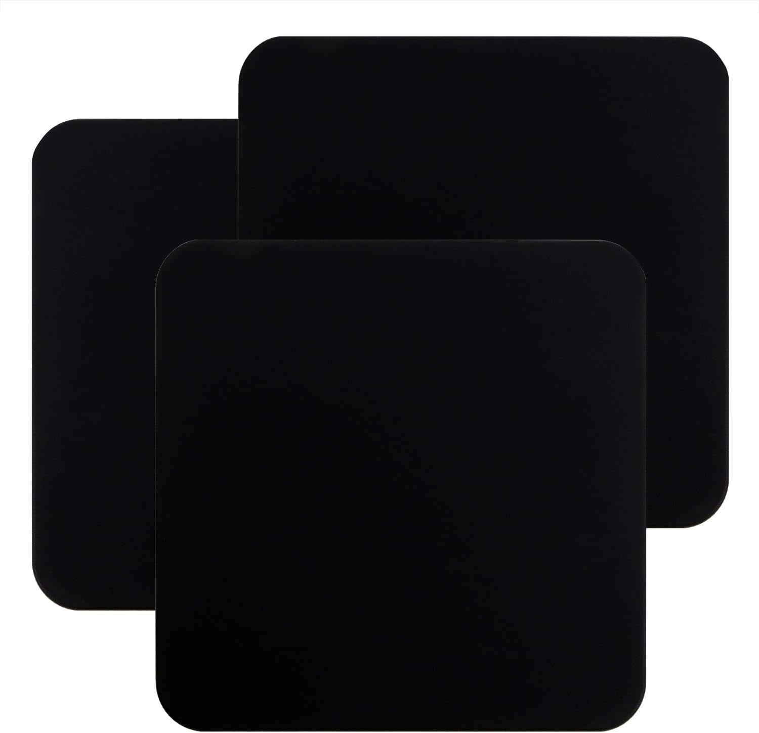 3pcs Bar Coasters 10x10x0.2CM Square Silicone Coasters for Drinks ...
