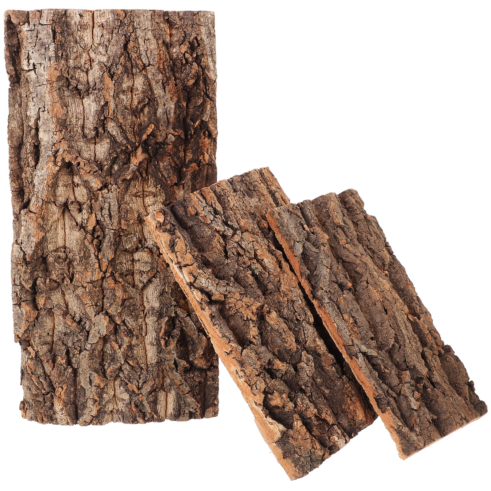 3pcs Bark Background Vivid Aquarium Decor Delicate Reptile Bark Reptile ...