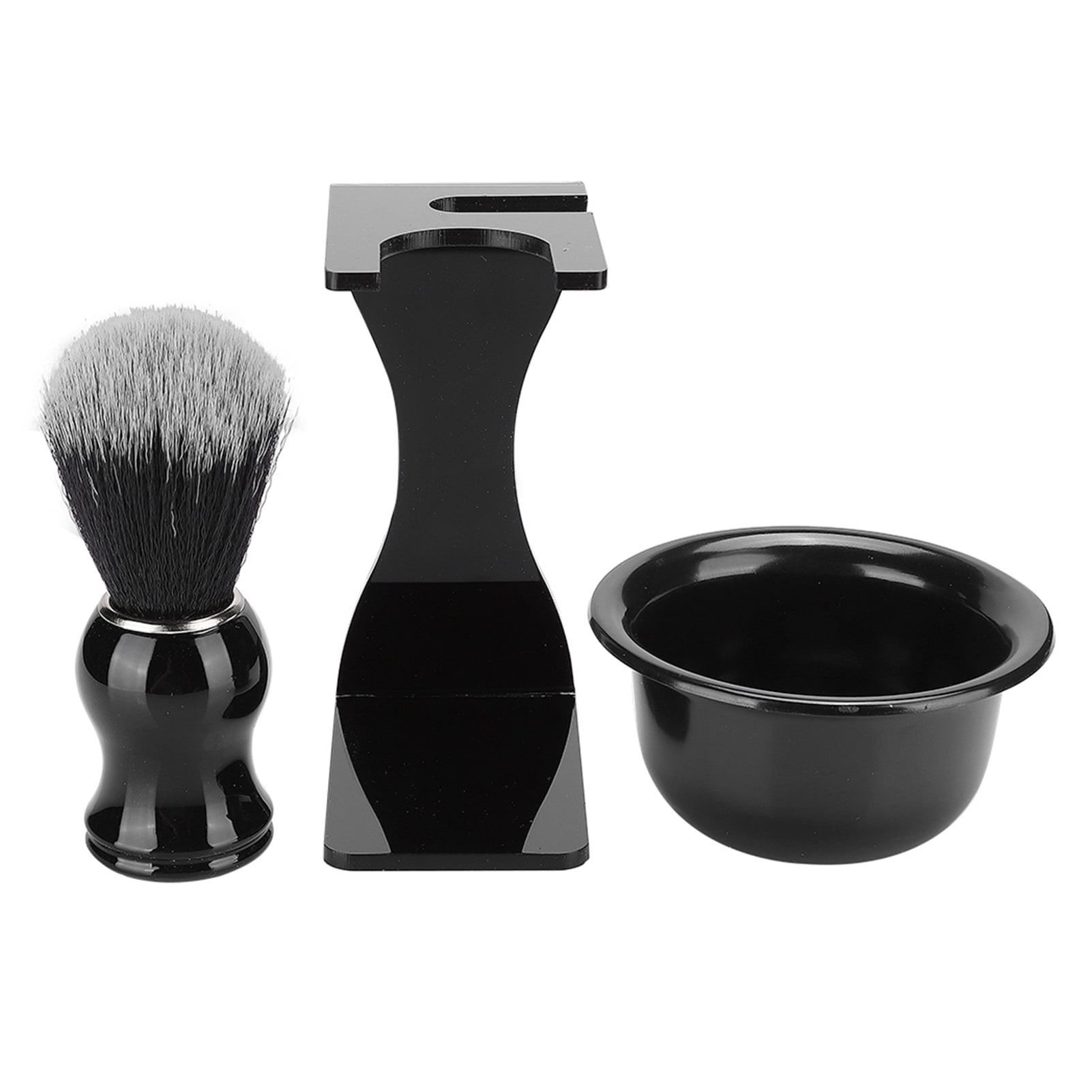3pcs Beard Shaving Brush Bowl Holder Men Beard Cleaning Face Hair Style ...