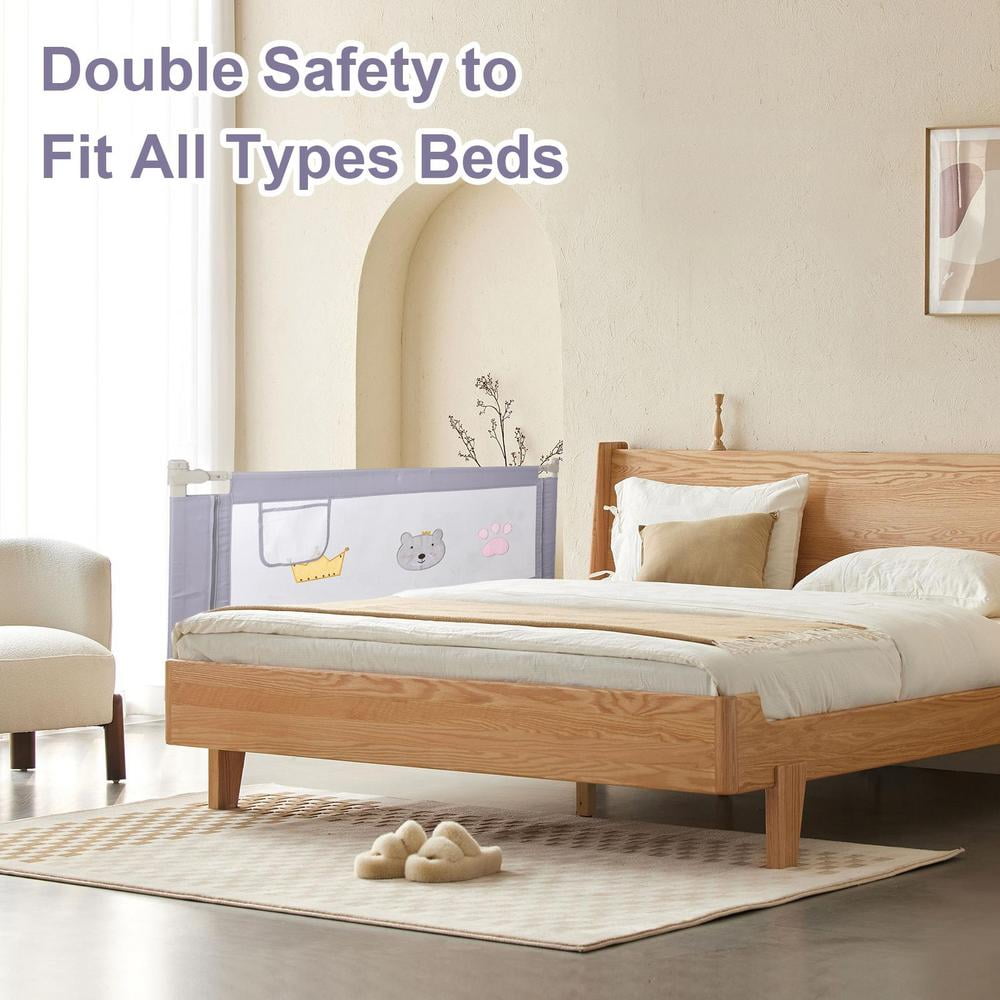 3pcs Bed Rail for Toddlers, 71 in x 26 in Long Bumper Safety Rails ...