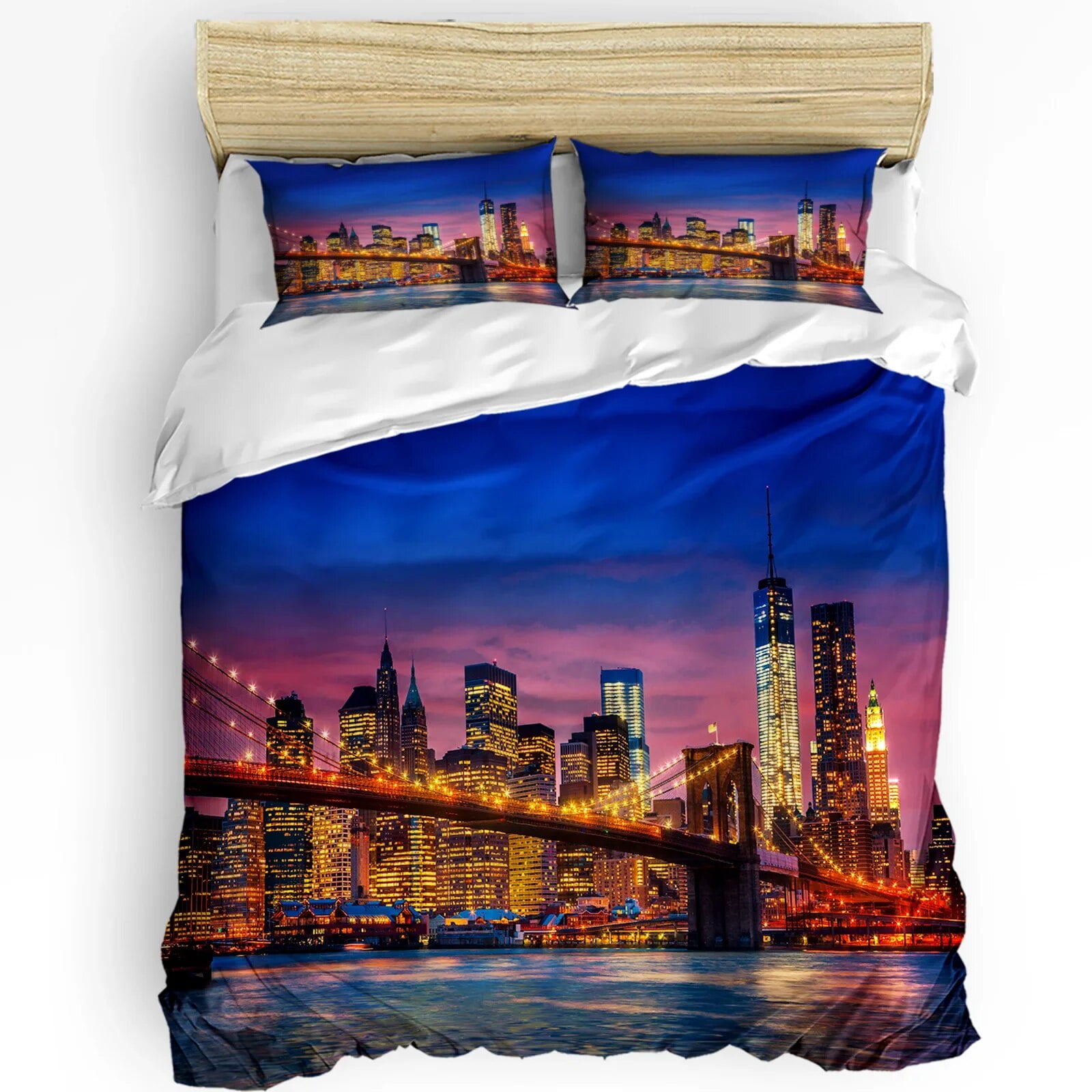 3pcs Bedding Set Aurora Borealis Home Textile Duvet Cover Pillow Case ...