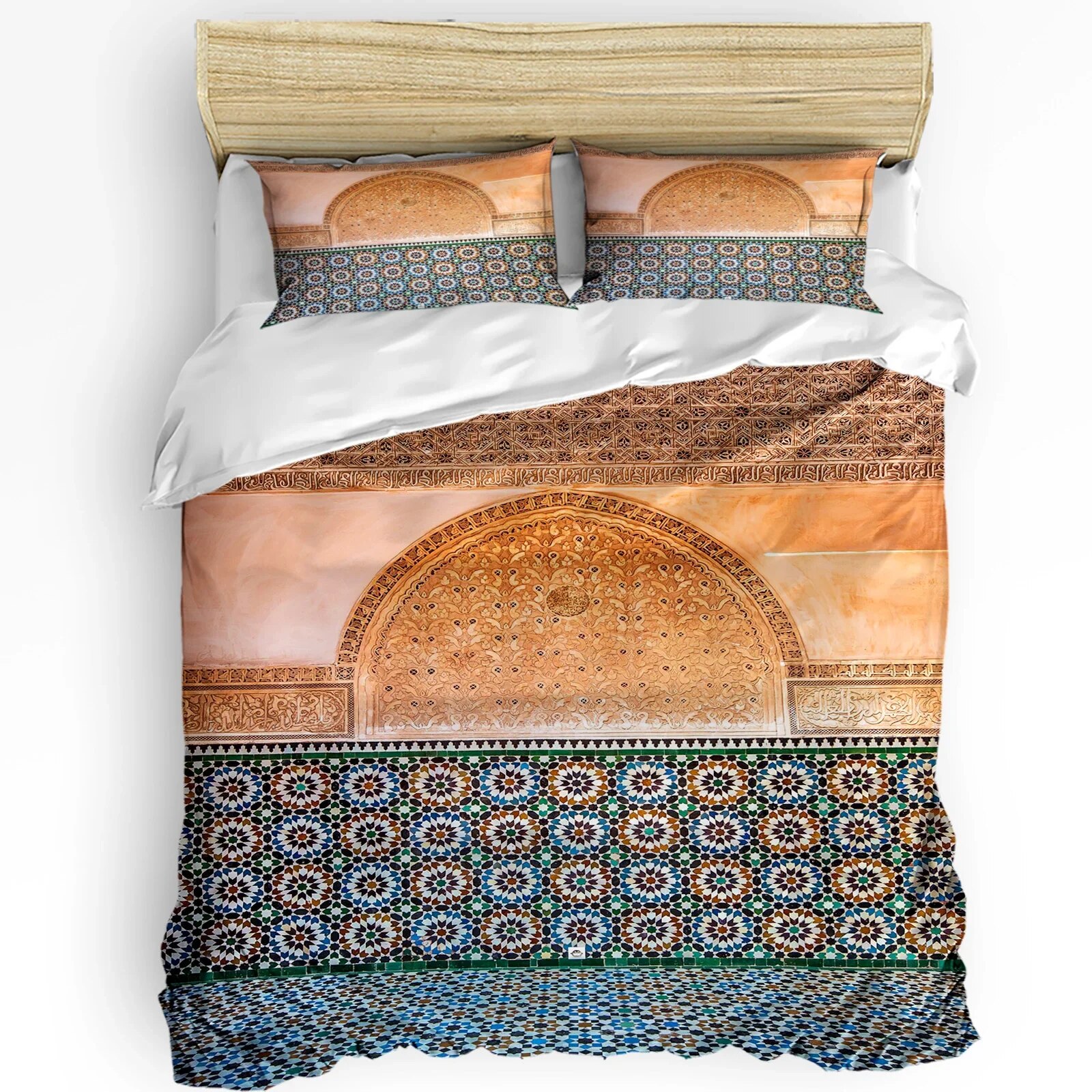 3pcs Bedding Set Morocco Home Textile Duvet Cover Pillow Case Boy Kid ...