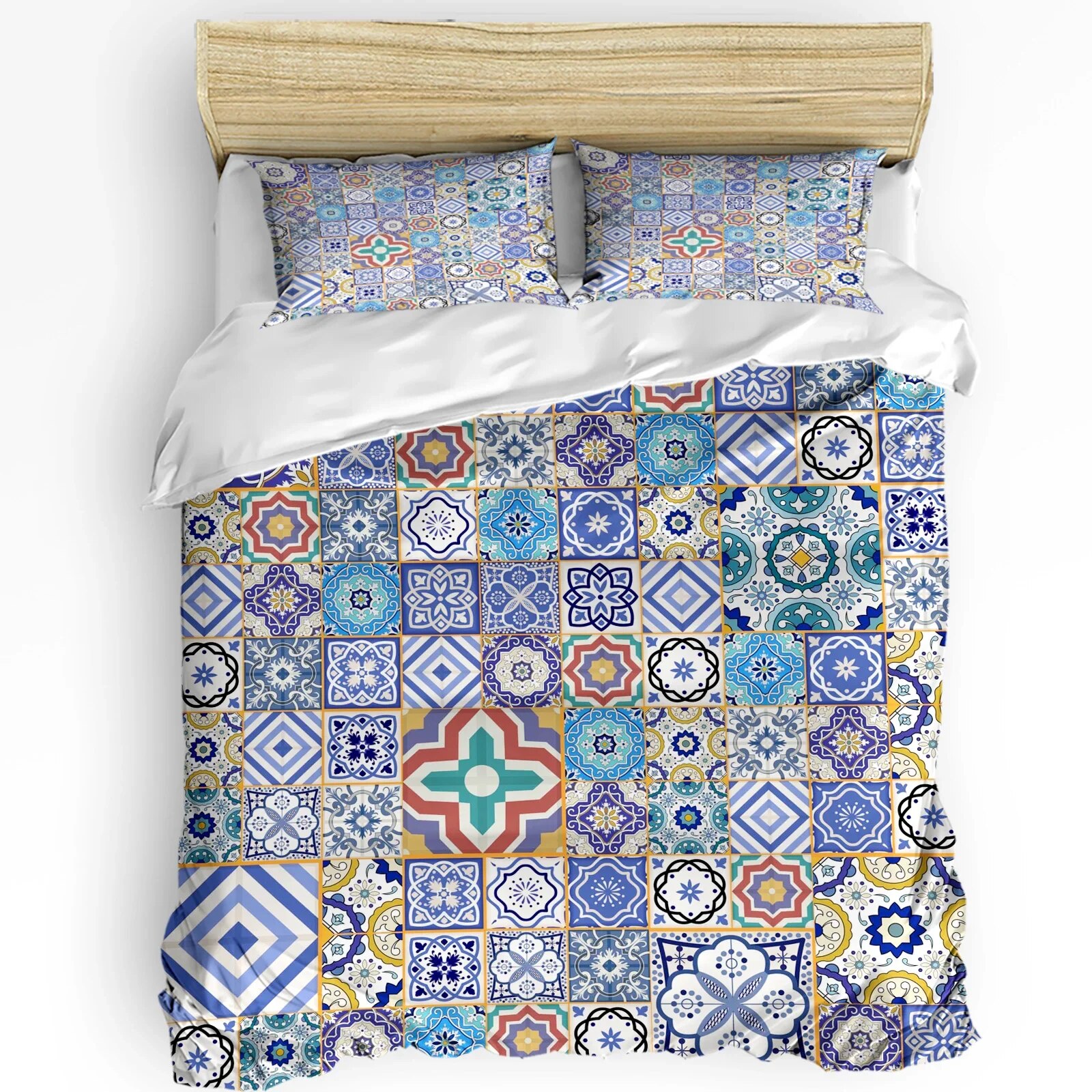 3pcs Bedding Set Morocco Home Textile Duvet Cover Pillow Case Boy Kid ...