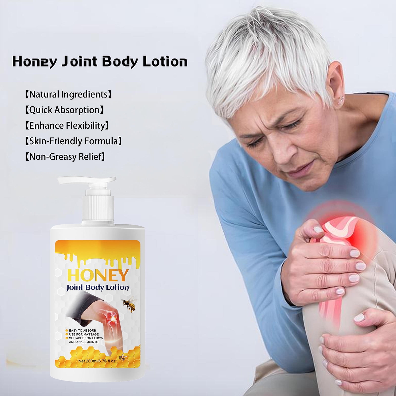 3pcs Bee Ve Natural Honey Elbow & Ankle Lotion - Strengthening Formula ...