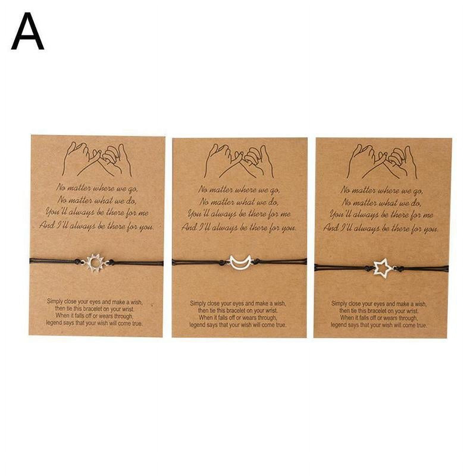 3pcs Best Friend Matching Bracelets Distance Matching Bracelets Best ...