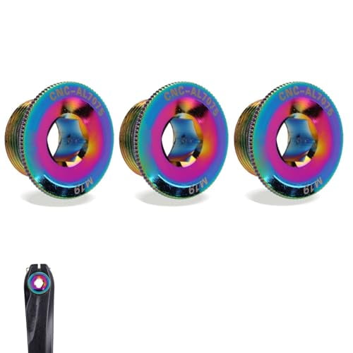 3pcs Bicycle Crank Set Crank Bolts Crank Arms M19 Crank Cover Screws Rustproof High Accuracy ...