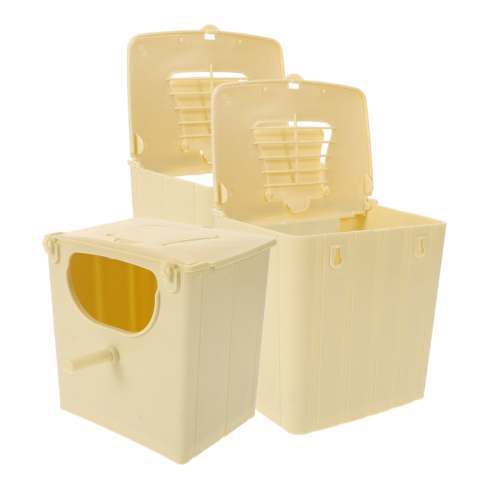 3pcs Bird Breeding Box Plastic Nesting Box Hanging Bird House for ...