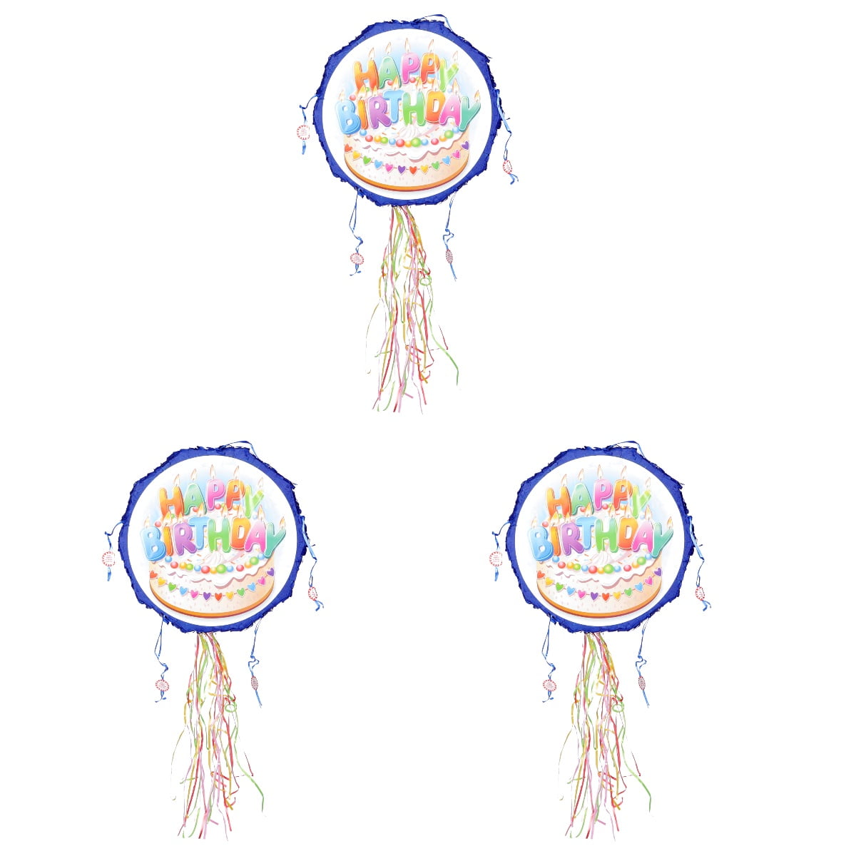 3pcs Birthday Pinata Large Birthday Cake Pinatas Candy Gifts Pinata ...