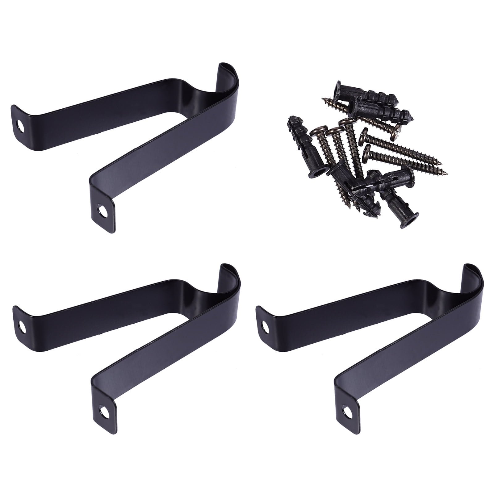 Curtain Rod Adjusting Brackets R-type Support Single Rod Bases 3pcs ...