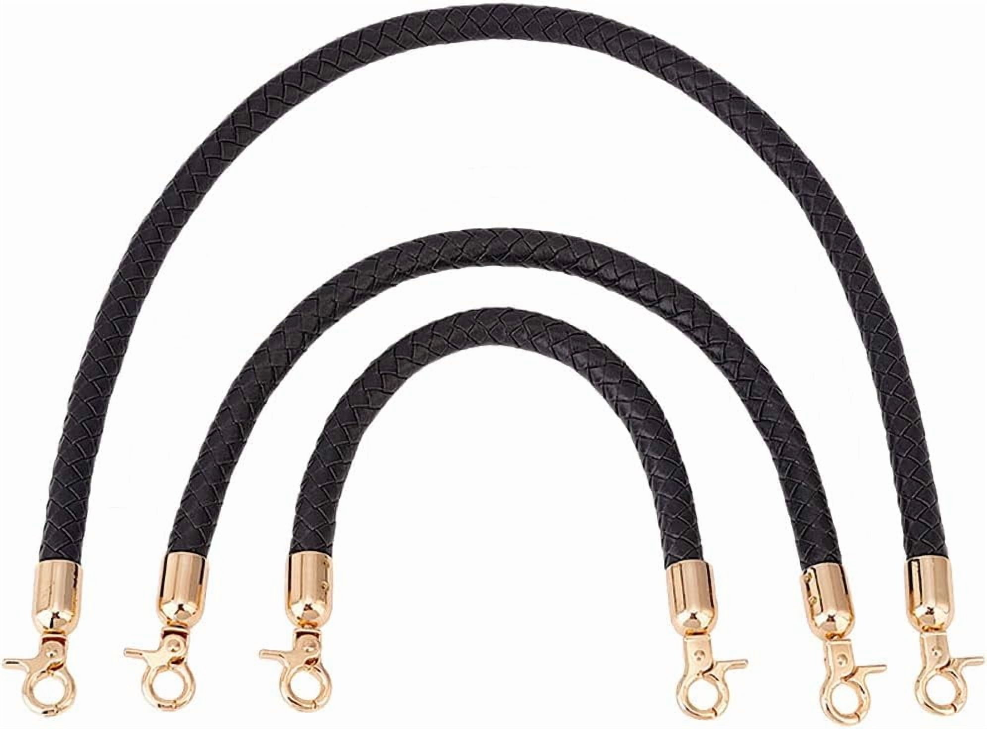 3pcs Black Leather Bag Strap 12/15/23 inch Purse Handle Replacement ...