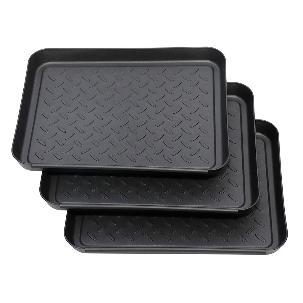 3pcs Boots Tray for Entryway Indoor Multipurpose Waterproof Shoe Trays ...