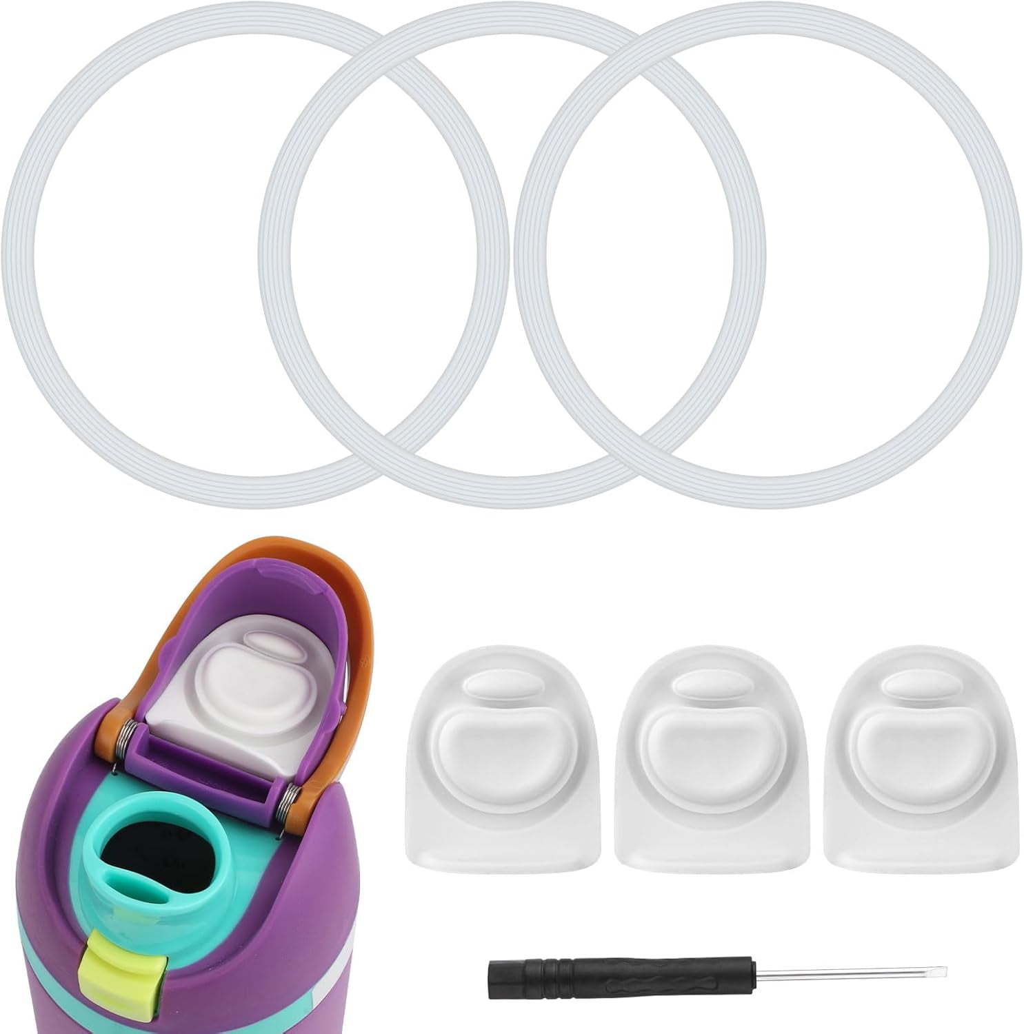 3pcs Bottle O Seal Ring & 3pcs Gasket Replacement Stopper for Owala ...