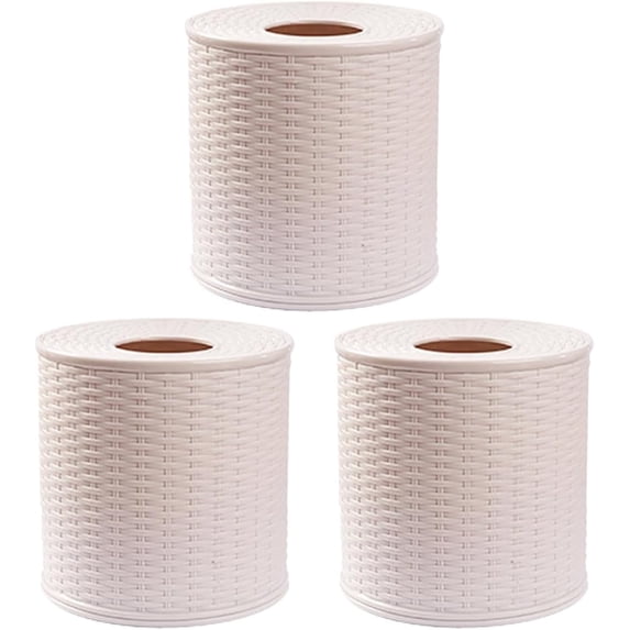 3pcs Box Tissue Cover Round Tissue Storage Tissues Paper Container ...