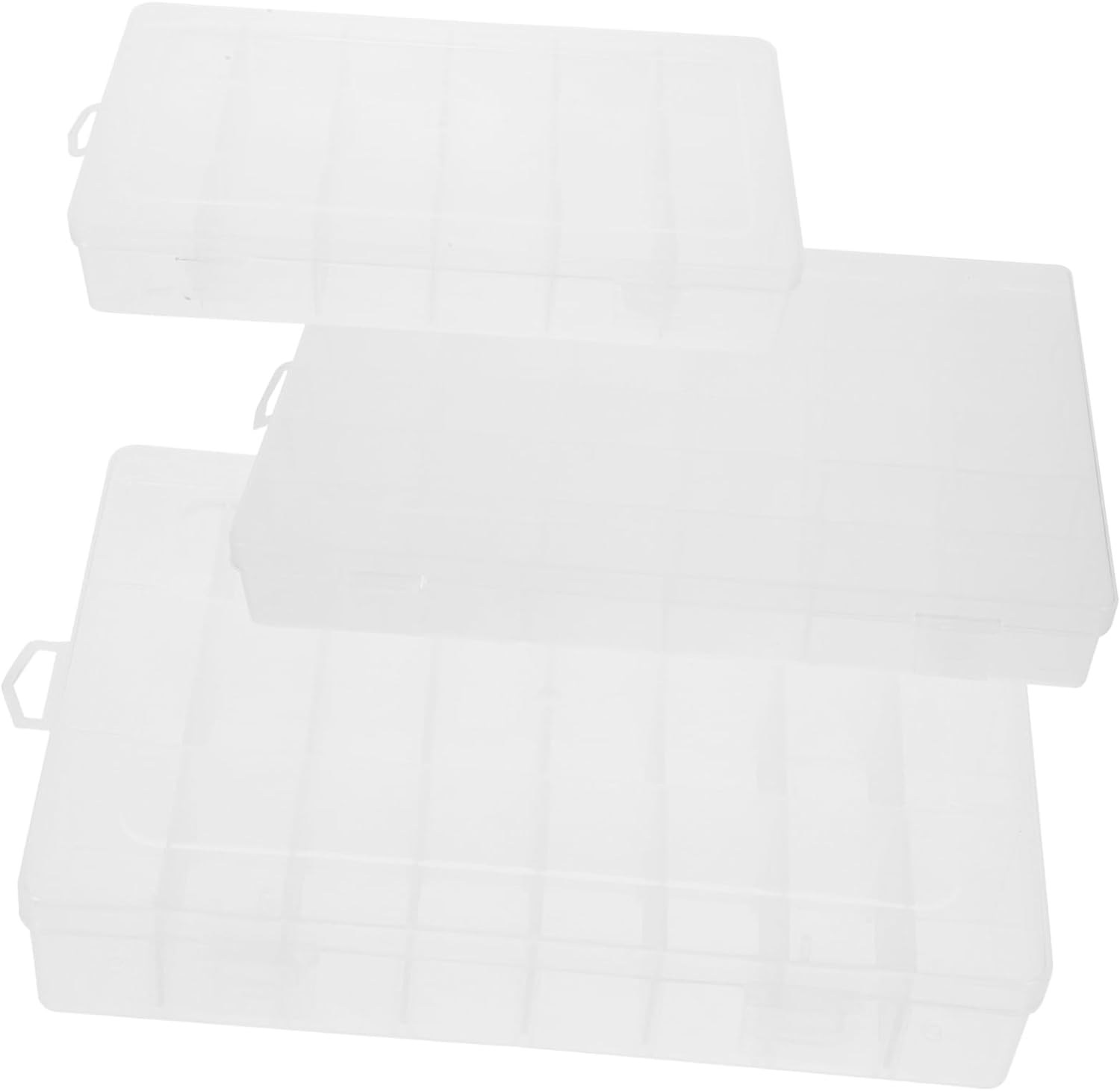 3pcs Boxes Beaded Storage Box Bead Container Small Item Carriers Bead ...